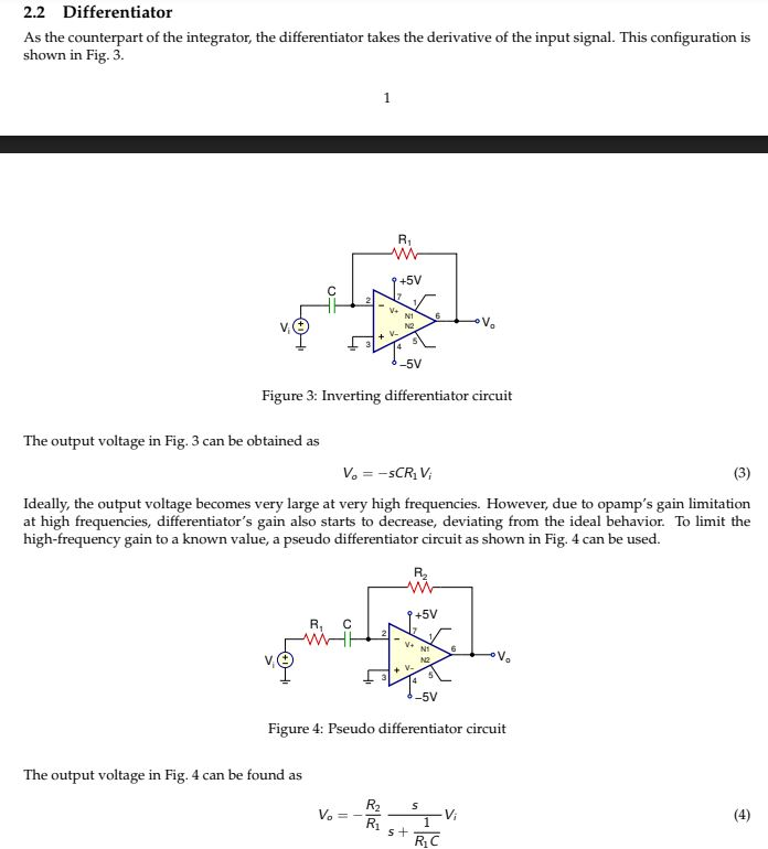Solved The circuit in Fig. 1 is the lossless inverting | Chegg.com