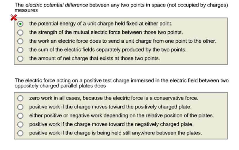 Solved The electric potential difference between any two | Chegg.com