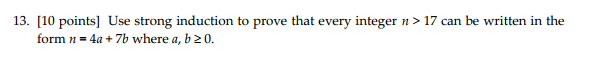 Solved Use strong induction to prove that every integer n > | Chegg.com