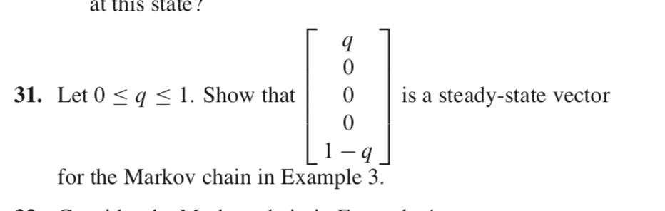 Solved at this state! 1. Let 0 1. Show thats a steady-state | Chegg.com