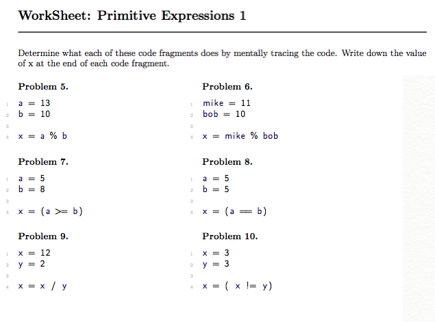 Solved Determine what each of these code fragments does by | Chegg.com