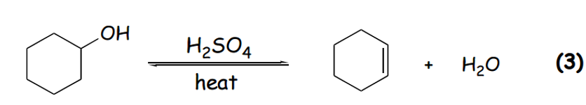 Solved Dehydration experiment of cyclohexanol to | Chegg.com