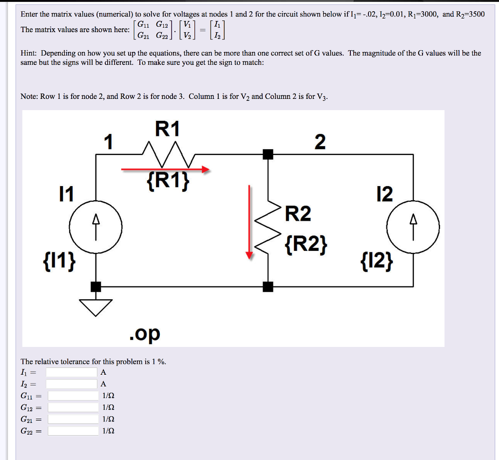 Solved Enter the matrix values (numerical) to solve for | Chegg.com