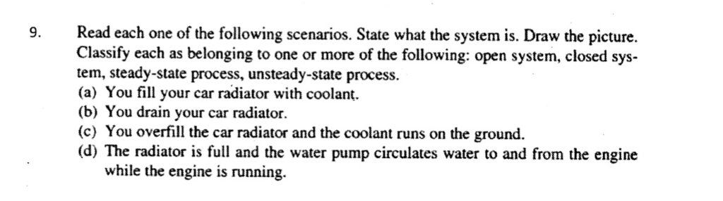 Solved Read each one of the following scenarios. State what | Chegg.com