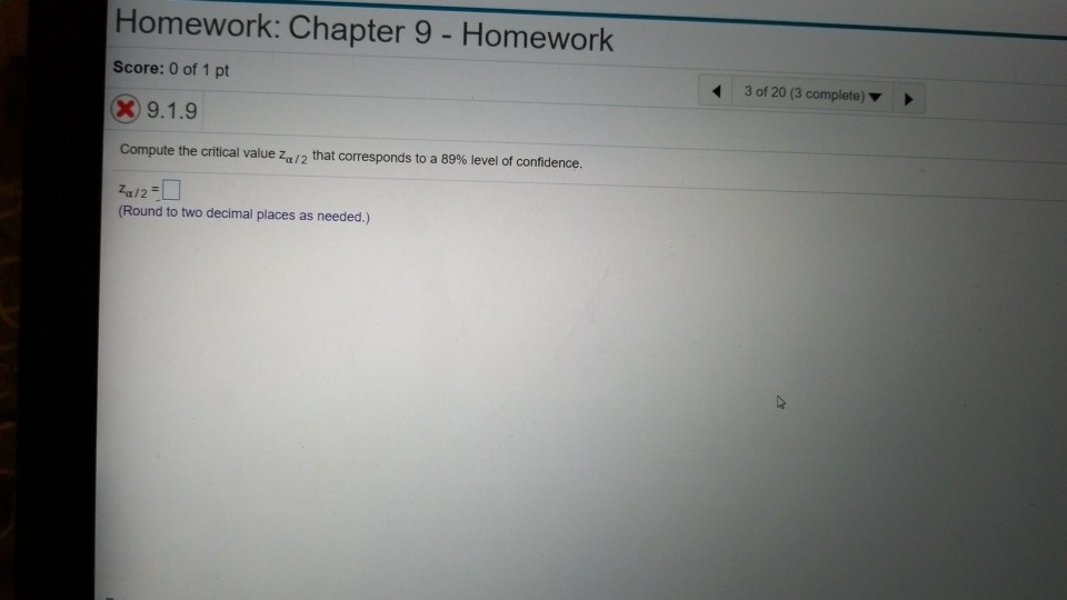 Solved Homework: Chapter 9 - Homework Score: 0 of 1 pt X) | Chegg.com