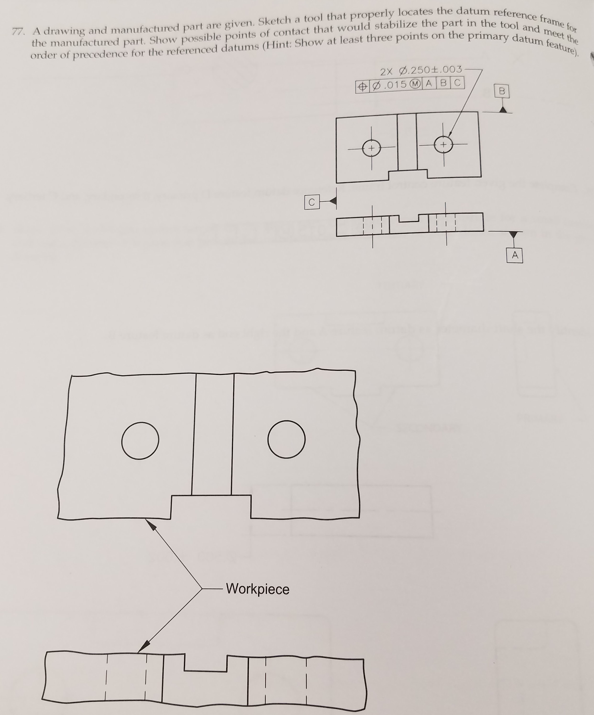 Solve The Following GD T Problems Chegg Solve The Following GD T Problems Chegg