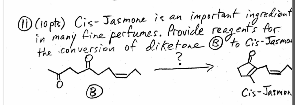 Solved Cis-Jasmone is an important ingredient in many fine | Chegg.com