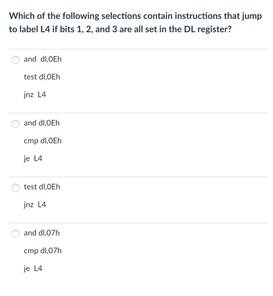 Solved Which of the following s to label L4 if bits 1, 2, | Chegg.com