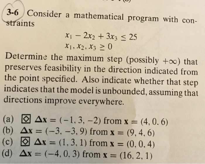 Solved Consider a mathematical program with con-Straints | Chegg.com