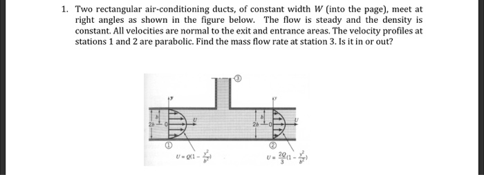 Solved Two rectangular air-conditioning ducts, of constant | Chegg.com