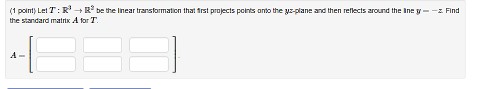 Solved Let T R^3 rightarrow R^2 be the linear transformation | Chegg.com