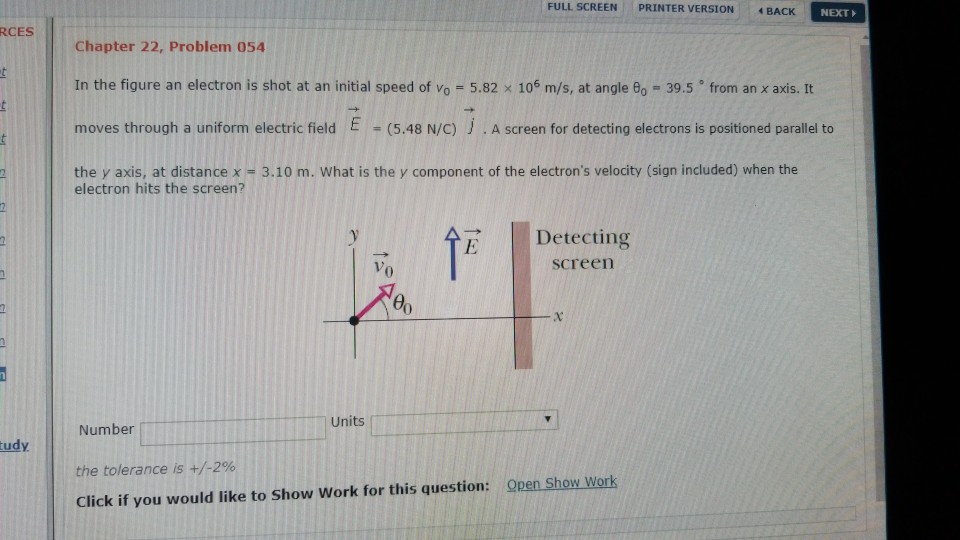 Solved FULL SCREEN PRINTER VERSION BACK NEXT Chapter 22, | Chegg.com