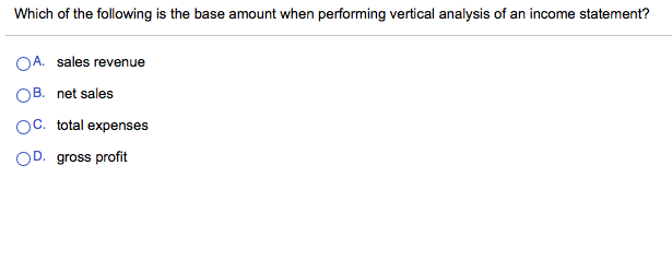 Solved Which of the following is the base amount when | Chegg.com