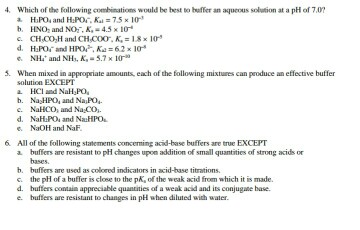 Solved Which of the following combinations would be best to | Chegg.com