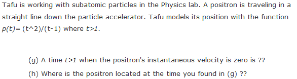 Solved Tafu is working with subatomic particles in the | Chegg.com