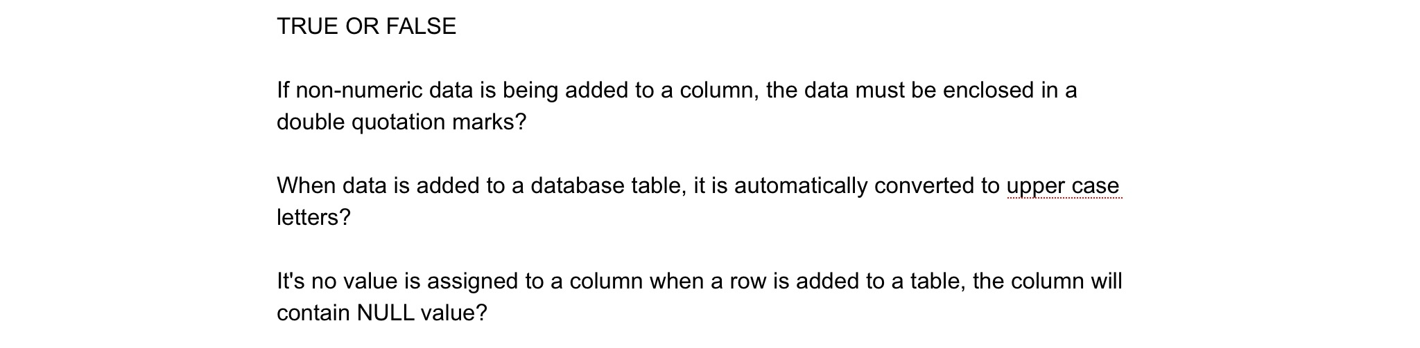 Solved If Non Numeric Data Is Being Added To A Column The