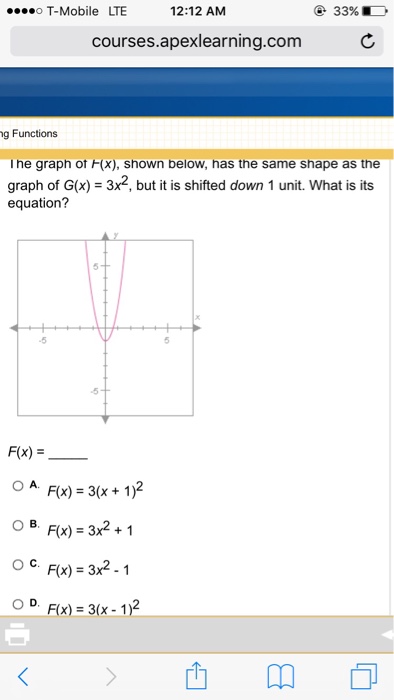 Solved The graph of F{x), shown below, has the same shape as | Chegg.com