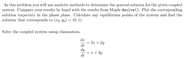 Solved In this problem you will use analytic methods to | Chegg.com