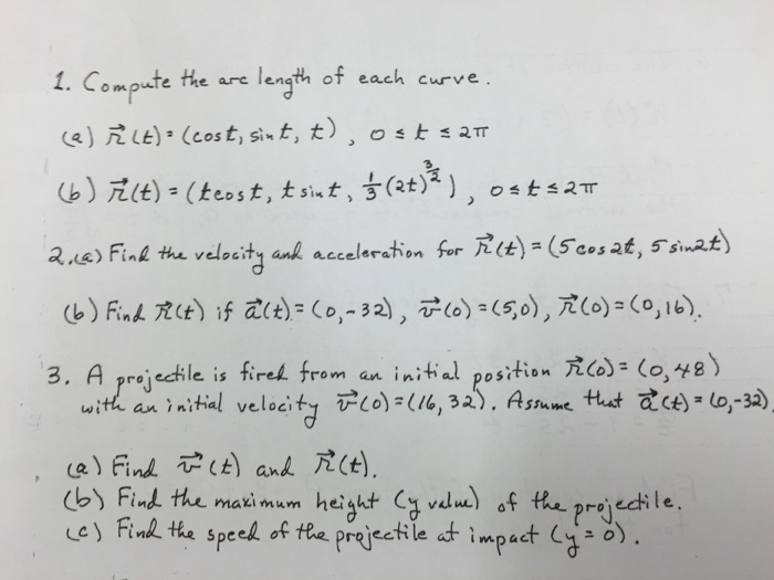 Solved Compute the arc length of each curve. R(t)=(cost, | Chegg.com