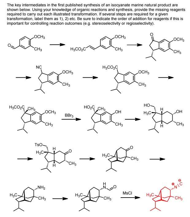 Solved The key intermediates in the first published | Chegg.com