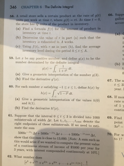 Solved A retail store sells a certain product at the rate of | Chegg.com