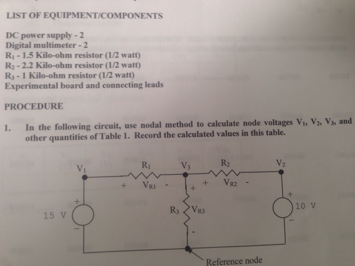 Solved In the following circuit, use nodal method to | Chegg.com