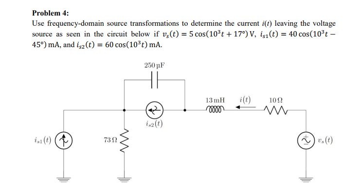 Solved Problem 4: Use frequency-domain source | Chegg.com