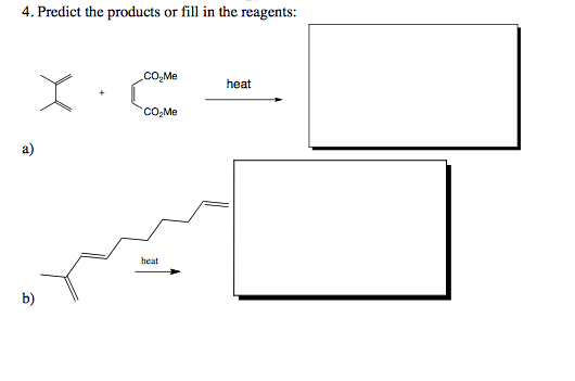 Solved Predict the products or fill in the reagents: | Chegg.com