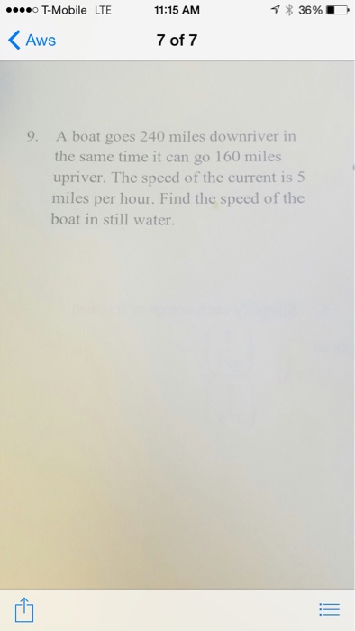 Solved A boat goes 240 miles downriver in the same time it | Chegg.com