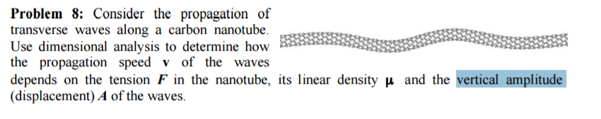 Solved Consider the propagation of transverse waves along a | Chegg.com