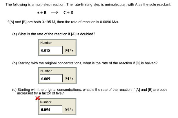Solved The following is a multi-step reaction. The | Chegg.com