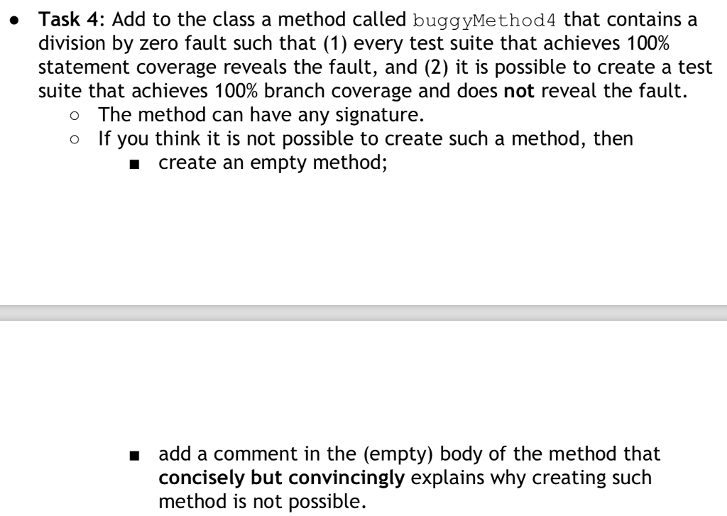 from what i know, 100% branch coverage == 100% | Chegg.com