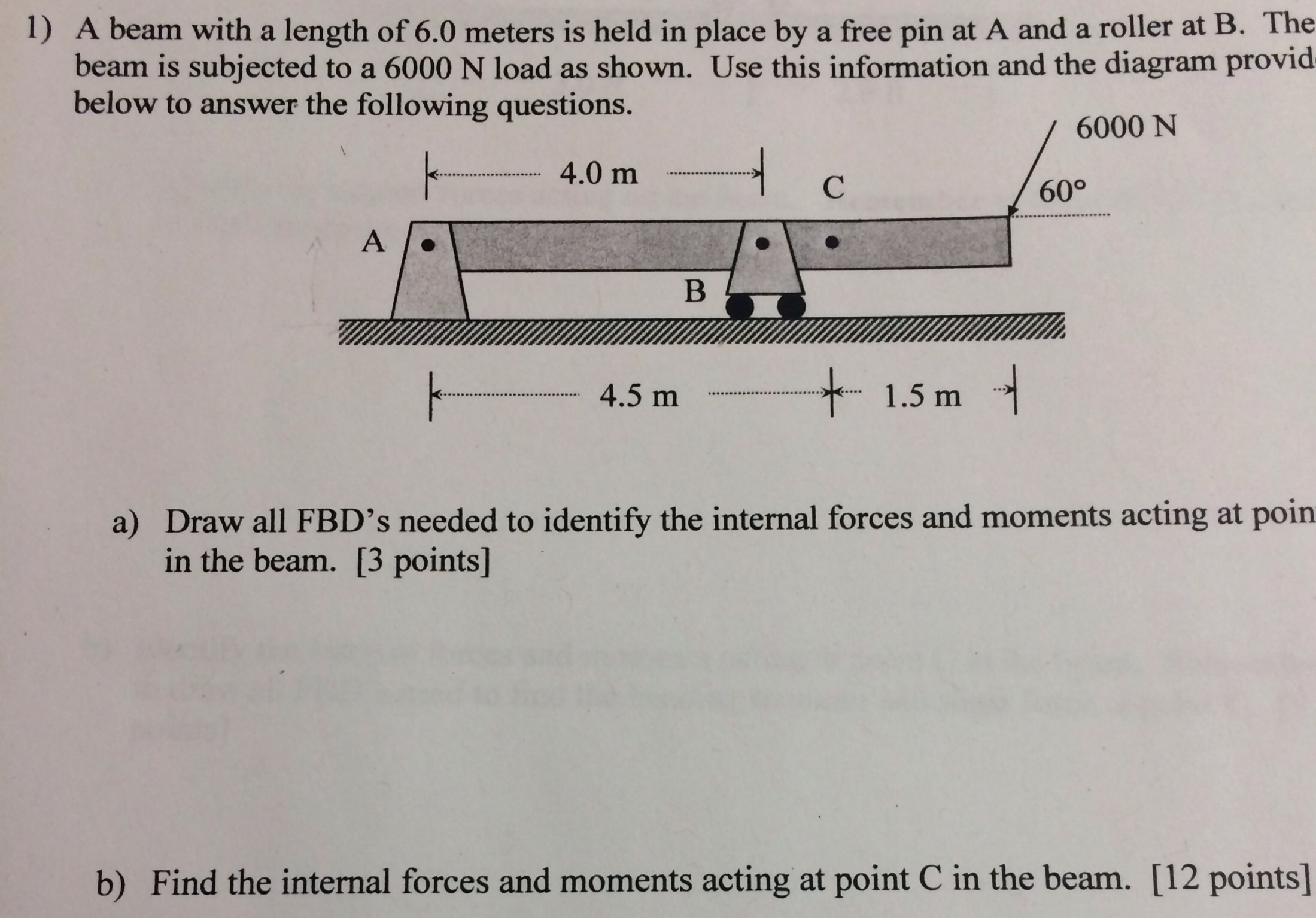 Solved Please provide a detailed solution for a and b. FBD | Chegg.com