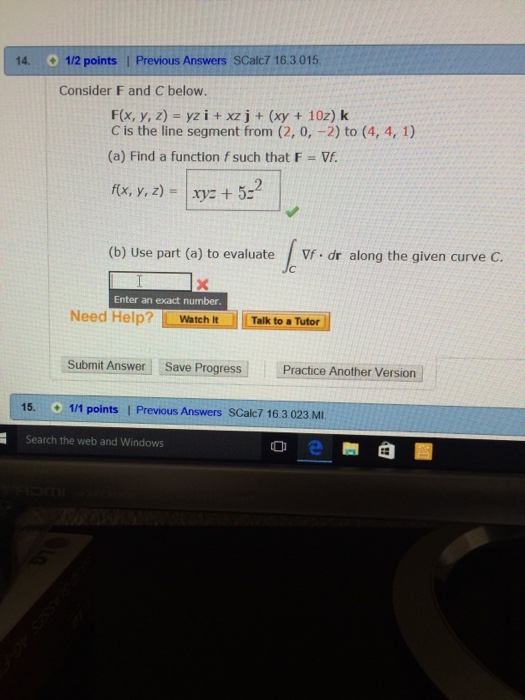 Solved Consider F and C below. F(x, y, z) = yz i + xz j + | Chegg.com