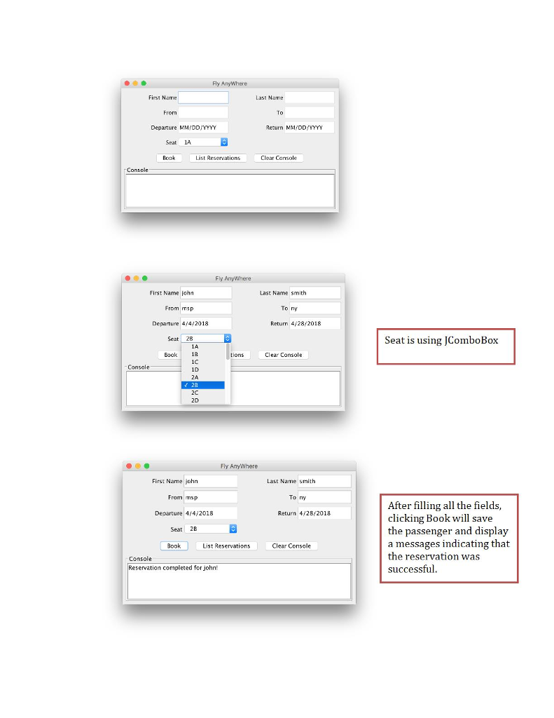 Solved Design and code a program to allow passengers to book | Chegg.com