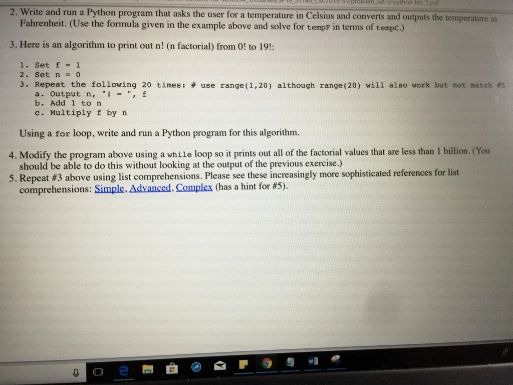 Solved .se 7 o 'つつ'/problem-set, s, python-lab 1.pdf 2. | Chegg.com