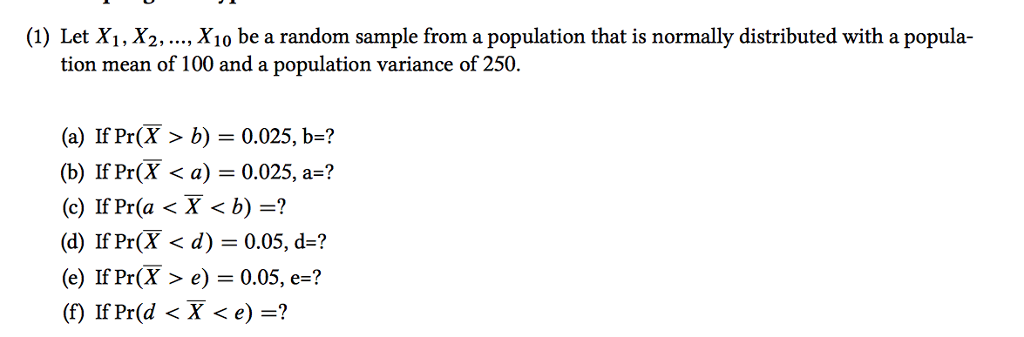 Solved Let X_1, X_2, ..., X_10 be a random sample from a | Chegg.com