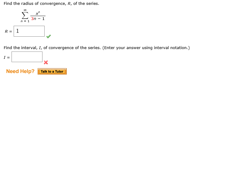Solved Find the radius of convergence, R, of the series. | Chegg.com