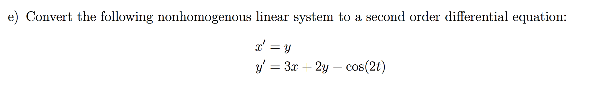 Solved Miscellaneous questions about linear systems. True | Chegg.com