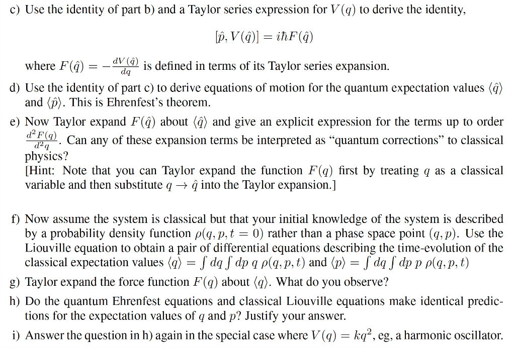 Solved 1. Consider a Hamiltonian of the generic form p2 2m + | Chegg.com