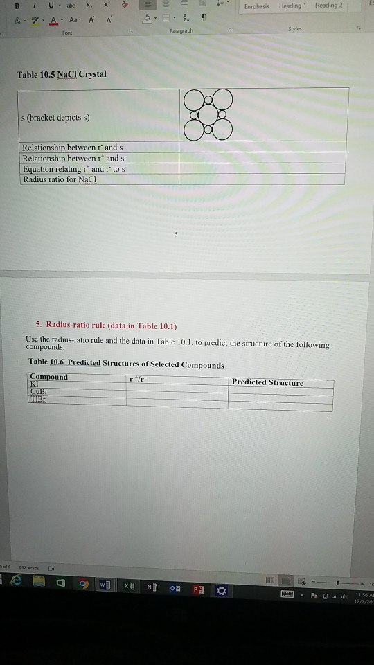 Solved AaBbCc AaBb AaBbC Emphasis Heading 1 Heading 2 Times | Chegg.com