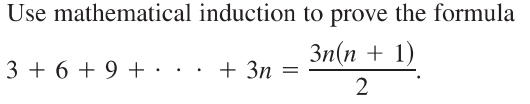 Solved Use mathematical induction to prove the formula 3 + | Chegg.com