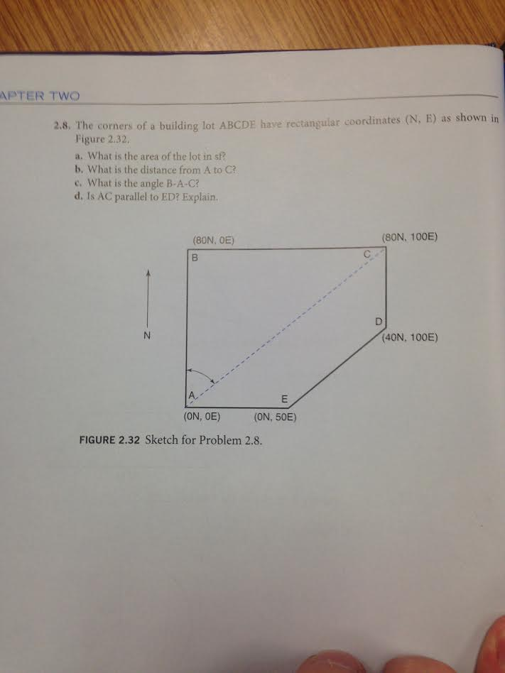 Solved The corners of a building lot ABCDE have rectangular | Chegg.com