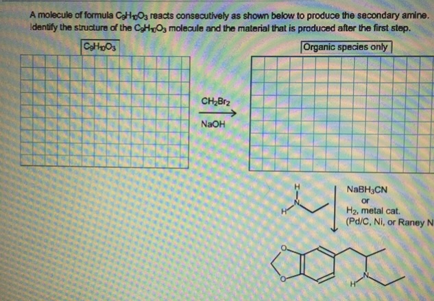 A molecule of formula C9H10O3 reacts consecutively as | Chegg.com