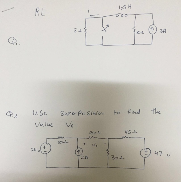 Solved Use Superposition to find the value V_x | Chegg.com