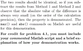 Solved Use Matlab to demonstrate the linearity property (see | Chegg.com