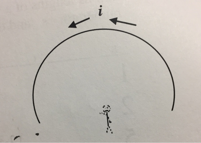 Solved The stick figure is standing at the center of an arc | Chegg.com