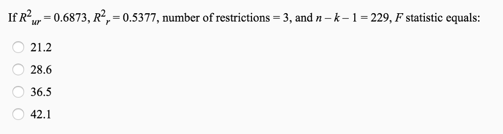 Solved In a multiple regression model, the OLS estimator is | Chegg.com