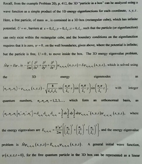 Solved Quantum Mechanics Homework (difficult) Please help. | Chegg.com