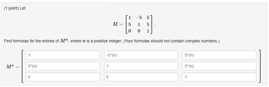 Solved I know how to find power of a matrix, but how do you | Chegg.com